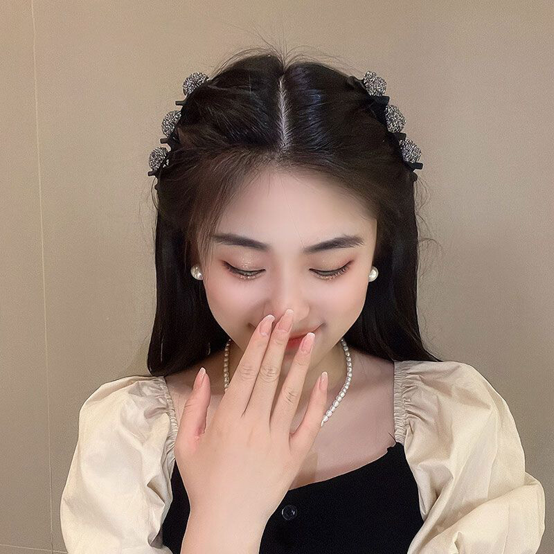 Korean Style Plastic Bangs Clip Heart Hair Clips Braid Hairpins Hair ...