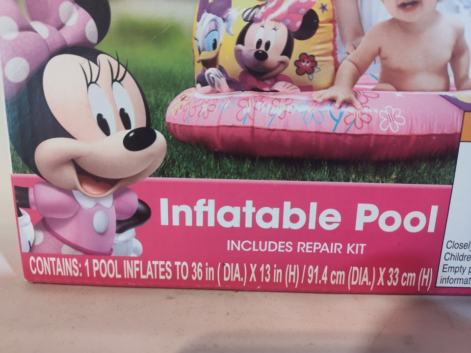 Disney Junior Minnie Mouse 3 foot inflatable pool NEW | eBay