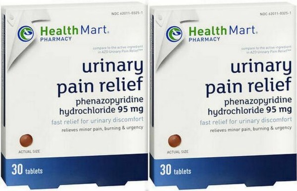 HM Urinary UTI Pain Relief Phenazopyridine 95mg 30 Tablets Pharmacy ...