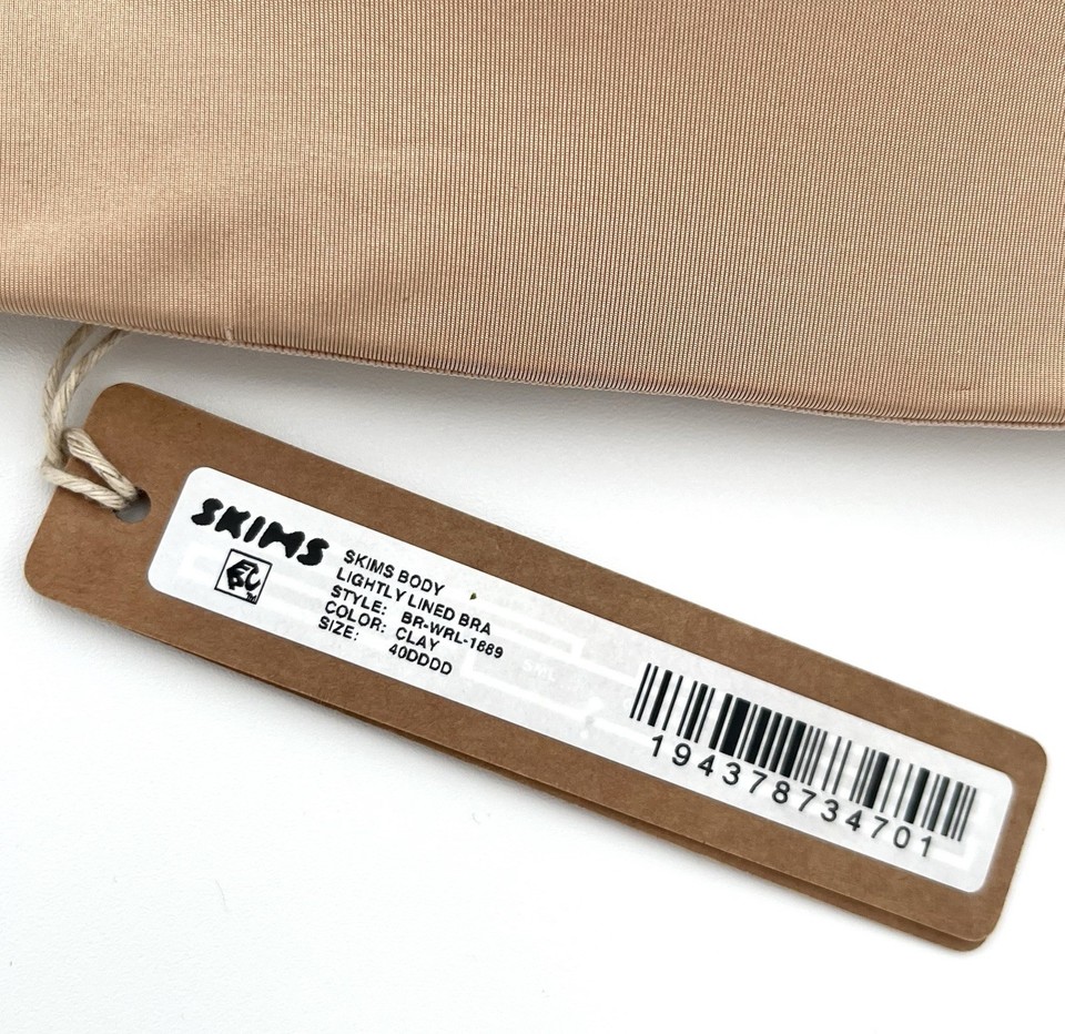 Skims Body Lightly Lined 40DDDD Bra Clay Wireless BR-WRL-1889 Beige NEW ...