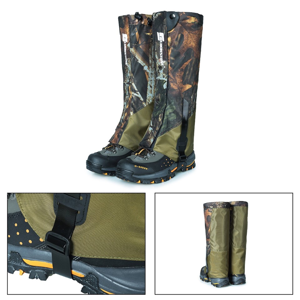Hiking Hunting Snow Outdoor Sand Snake Waterproof Boots Cover Legging ...