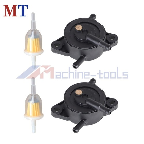 2 Pack 49040-7008 Fuel Pump & Filter For Kawasaki FR651V FR541V FR600V ...