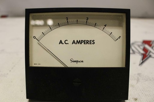 SIMPSON 3344 AC AMP METER 0-5 AC AMPS | eBay