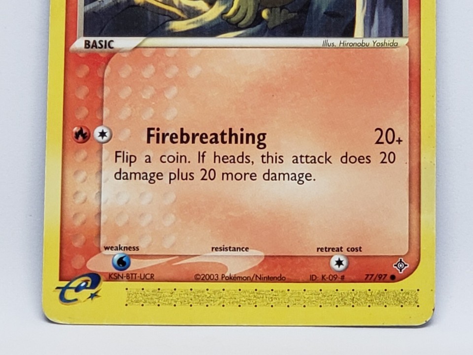Torchic 77/97 EX Dragon 2003 ereader Nintendo Pokemon Card SMALL CREASE ...