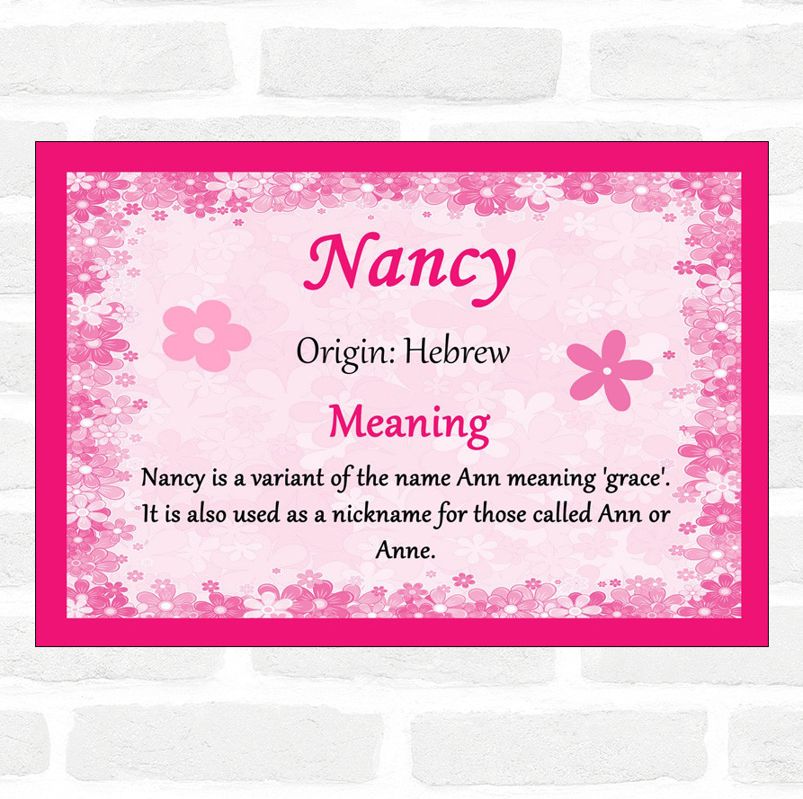 Nancy Name Images 46/61cm Custom Name Sign For Party Personalised Name