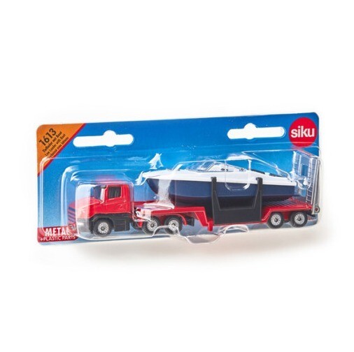 SIKU Low Loader with Boat Diecast Model Car Toy SK1613 | eBay