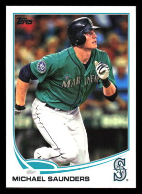 2013 Topps Michael Saunders #297 Seattle Mariners Baseball Card | eBay