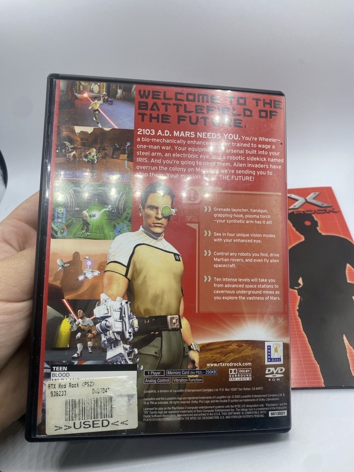 RTX Red Rock (PlayStation 2, 2003) PS2 CIB Complete With Manual B3G1 ...