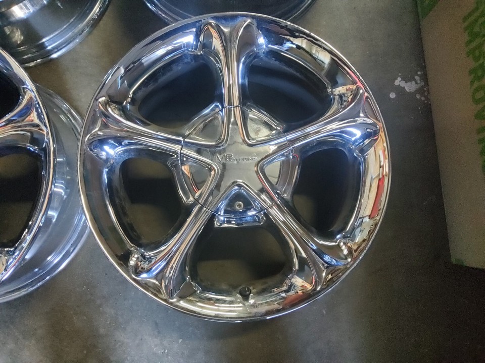 MB Motoring 16" 16x7 Aluminum Wheel Rim 5 Spoke CHROME 4x4 & 4x4 1/2 ...
