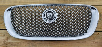 2009-2011 Jaguar XF XFR X250 Radiator Grill Grille Mesh Chrome OEM | eBay