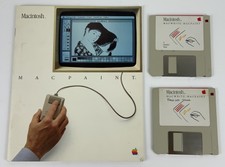 1984 Macintosh MacWrite and MacPaint Guided Tour Software Disk 128k Mac ...