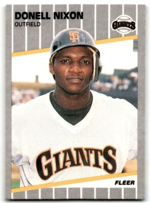 1989 Fleer Donell Nixon of San Francisco Giants #337 | eBay