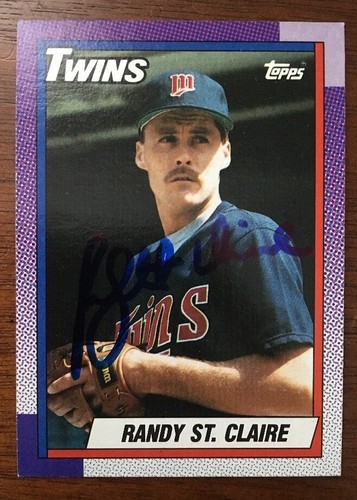 RANDY ST. CLAIRE 1990 TOPPS AUTOGRAPHED SIGNED AUTO BASEBALL CARD 503 ...