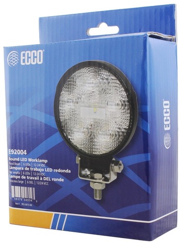 New Genuine Ecco E92004 Work Light Round 6 LED's 12/24V 700 Lumen Flood ...