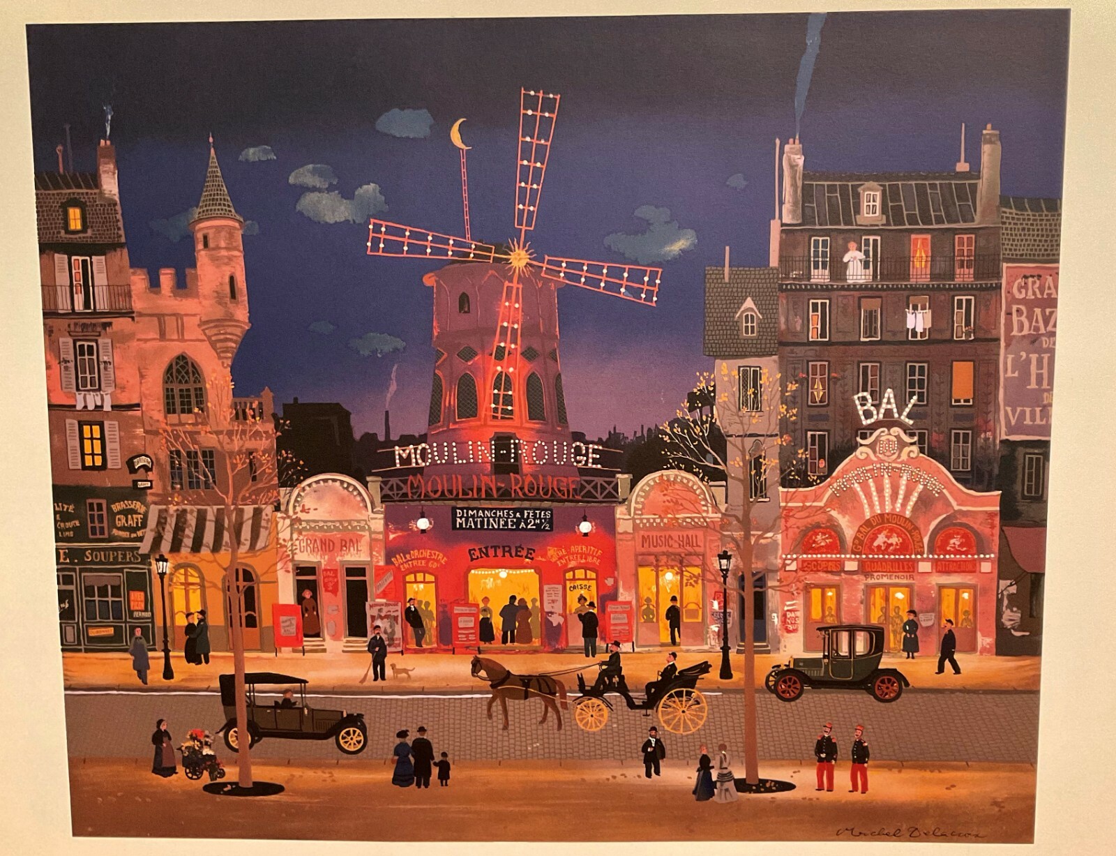 Michel Delacroix Moulin Rouge stone signed lithograph | eBay