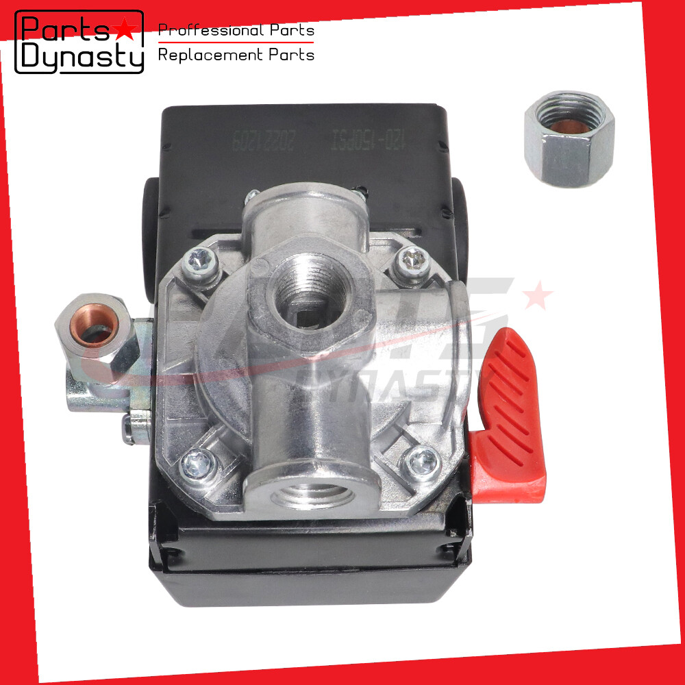 Pressure Switch Z-D26612 Fit Porter Cable 150/120 PSI D26612 4 Port 120 ...