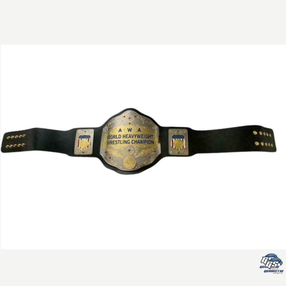 AWA World Heavyweight 2mm Wrestling Championship Belt adult Size ...