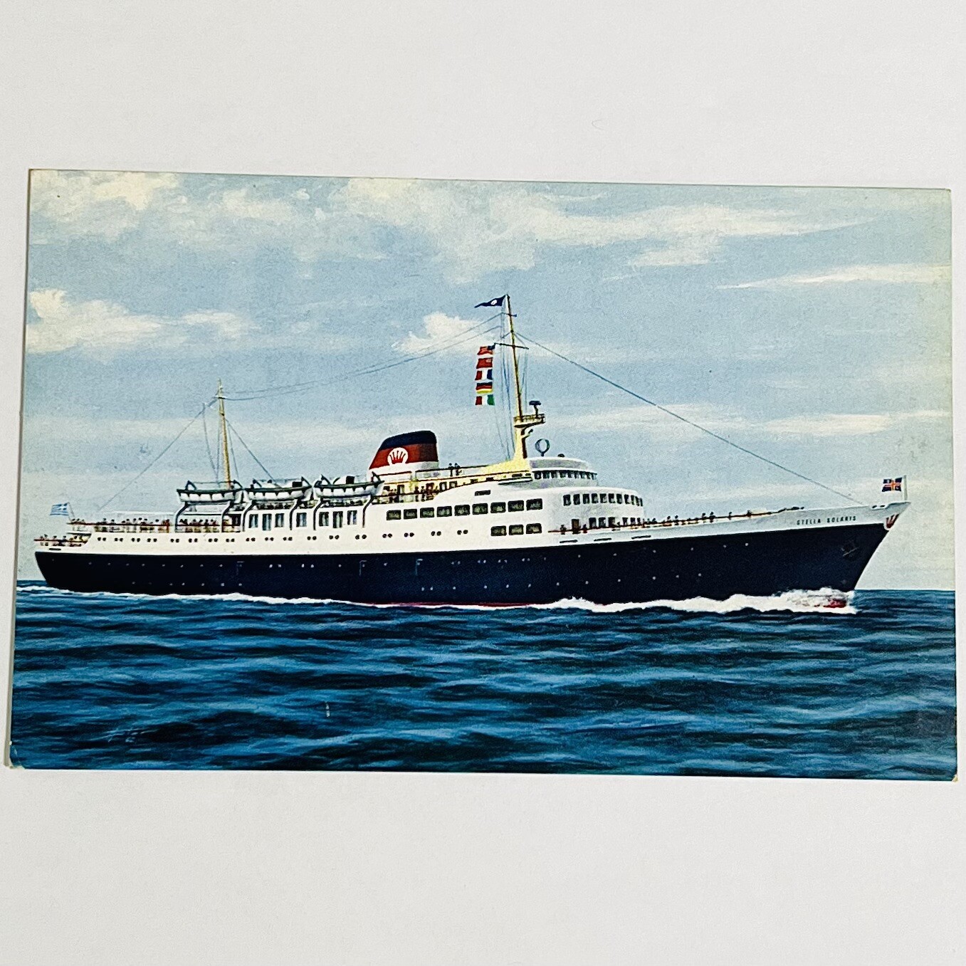 Vintage 1970's Sun Line Greece M.S. Stella Solaris Cruise Ship Postcard ...
