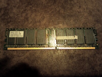 256 MB DDR-RAM 184-pin PC-2100U non-ECC CL2.5 Hynix HYMD232646A8-H AA ...