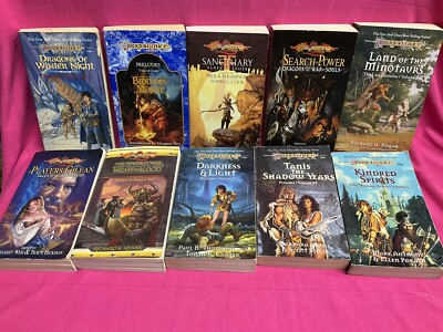 Lot Of 19 Various Dragonlance Books - Paperback - Vtg Fantasy Dragon ...