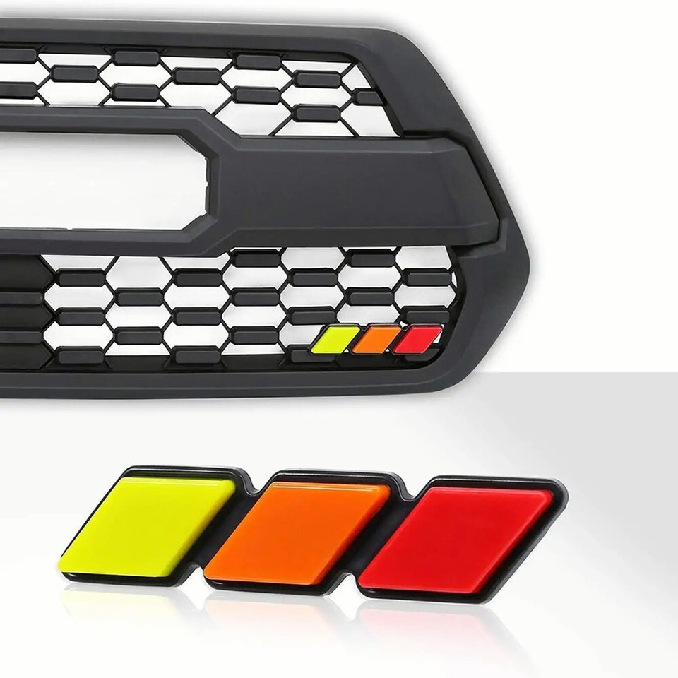 Toyota TRD Racing Sport Tri-color Logo Grille Badge Nameplate Emblem ...