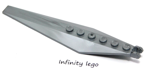 5 LEGO Silver Hinge Wing Wedge Plate 2x 12 Angled Sides Dragon (53031 ...