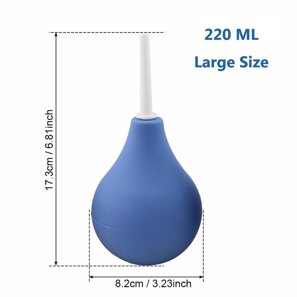 Male Anal Vaginal Bulb Douche Enema Rectal Colonic Irrigation Syringe ...