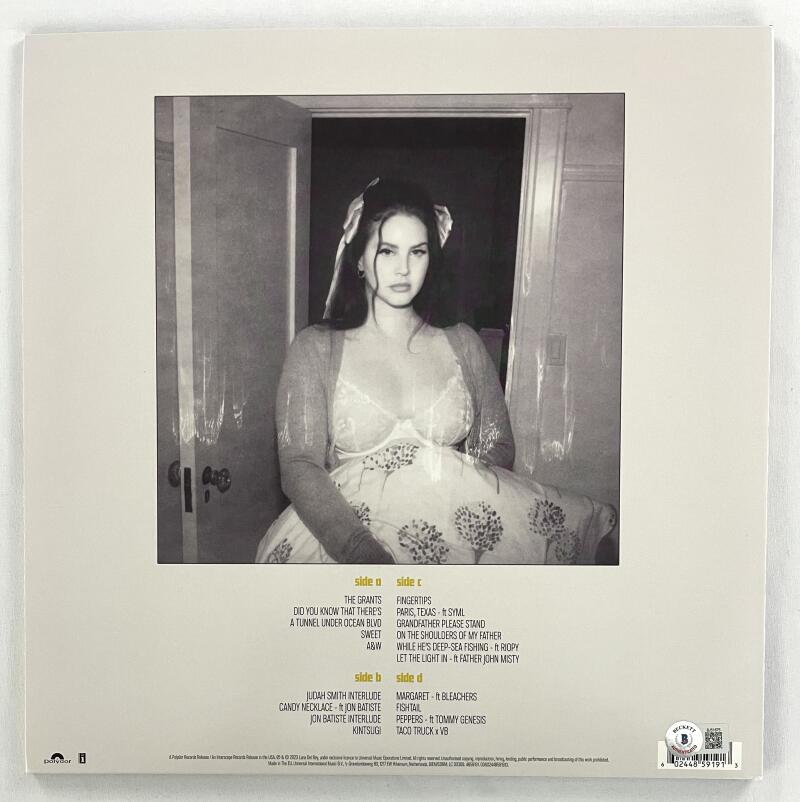 Lana Del Rey Signed Autograph Album Vinyl Record LP Ocean Blvd w ...