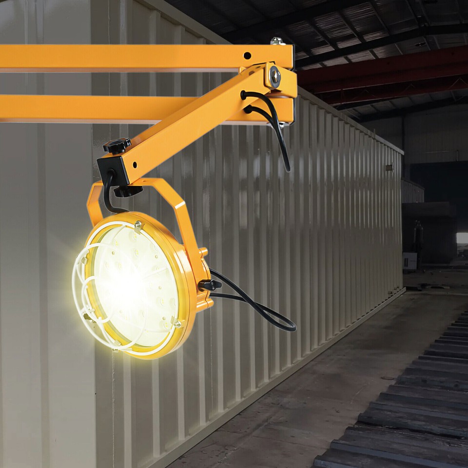 50W LED Loading Dock Light, 40" Double Swing Arm Dock Light 6000 Lumen ...