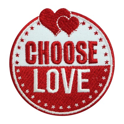 Choose Love, Peace patch, awareness patch Embroidered Iron on Sew on ...