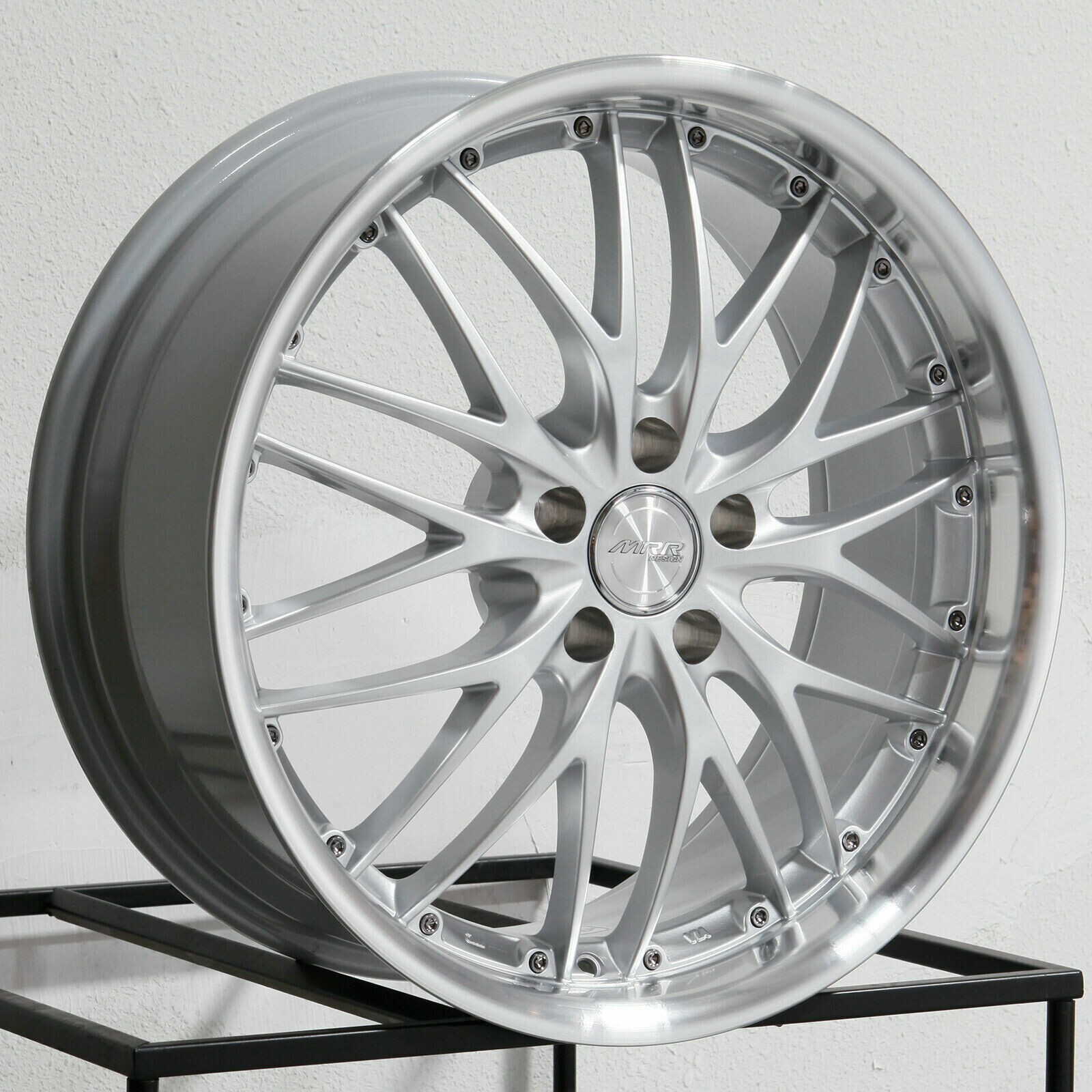 4 PCS MRR GT1 Silver Wheels For Chevy Corvette C5 18x8.5/19x9.5 ...