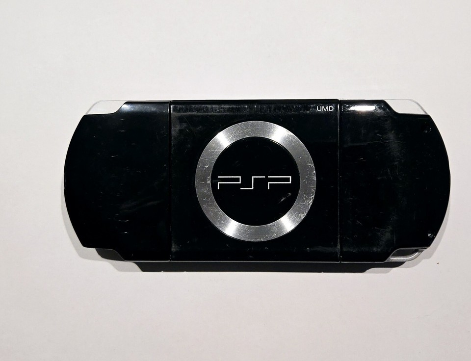 Sony PSP 2001 Black PlayStation Portable Console, New Battery + USB ...