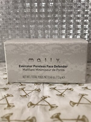 Mally Evercolor Poreless Face Defender 13g with Sponge & Pouch New and ...