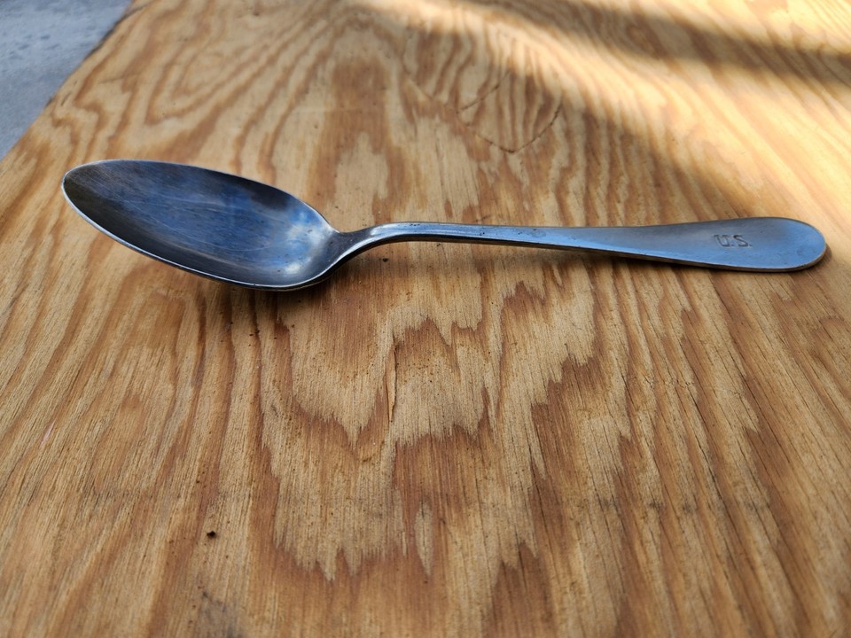 Military U.S. WALLCO Stainless Mess Spoon - Serving Spoon ~ FREE ...