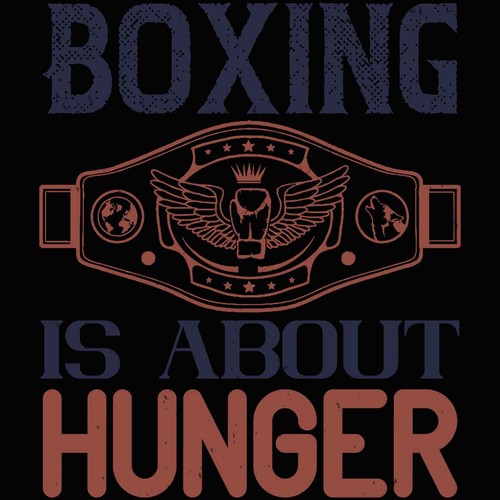 Boxing Is About Hunger Winning - Funny Womens T-Shirt Tshirt T Tees Tee ...