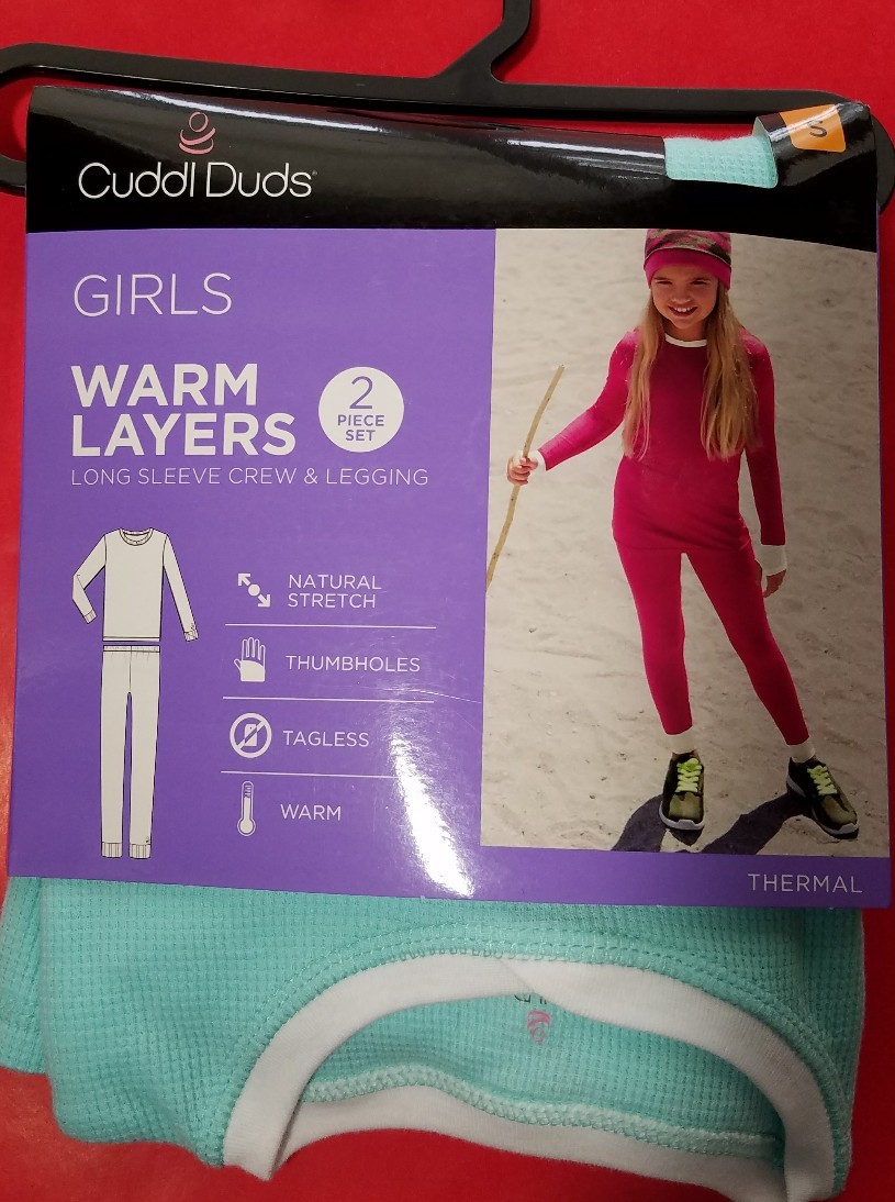 NWT Cuddl Duds Girls Thermal 2 piece set, Size Small, Retail $ 26.00 | eBay