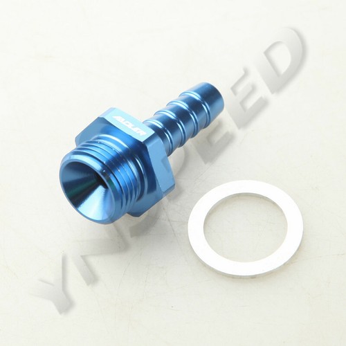 BOSCH Fuel Pump Inlet M18*1.5 to 3/8"(9.5mm) Barb Aluminum Fitting ...