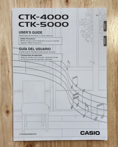 Casio CTK-4000 Instruction Manual Only - Original that came with ...