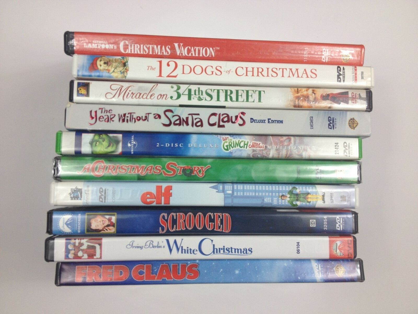 11 Christmas DVDs for Sale. Elf, Fred Claus, Scrooged, The Grinch, Xmas ...