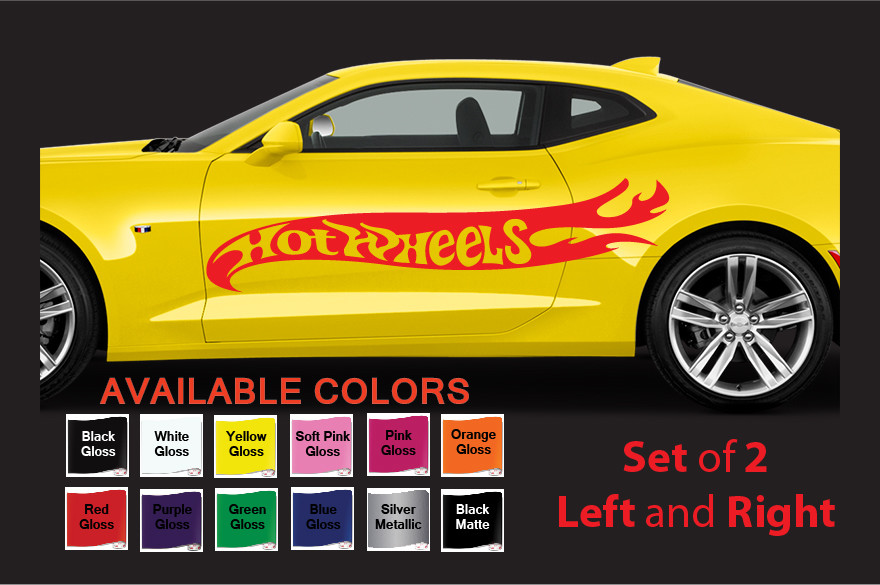 Hot Wheels Window Decal