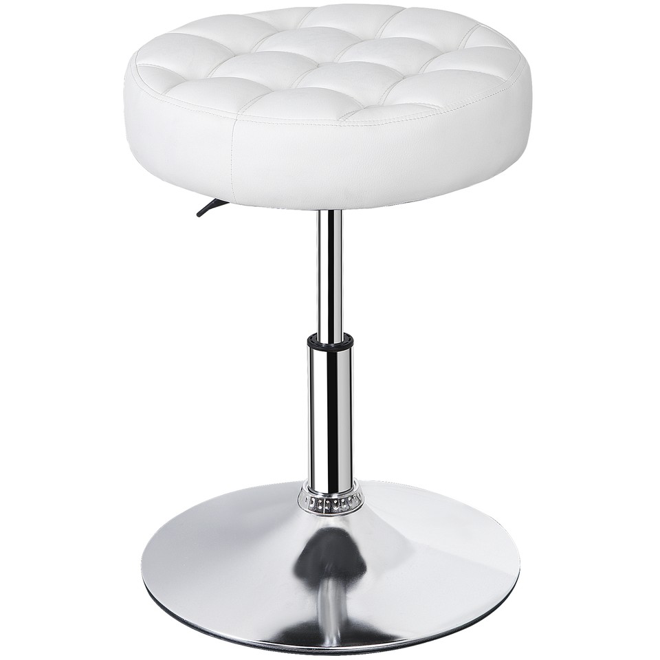 Adjustable Swivel Makeup Ottoman Stool Round Vanity Stool Chair For ...
