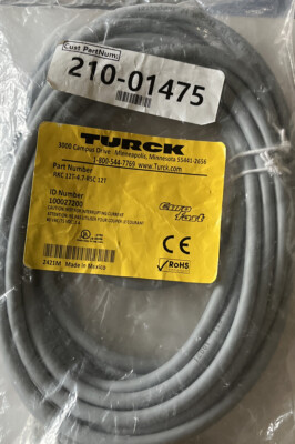 Turck RKC Part Number 12T - 4.7 - RSC 12T Double-Ended Cable Cord Set ...