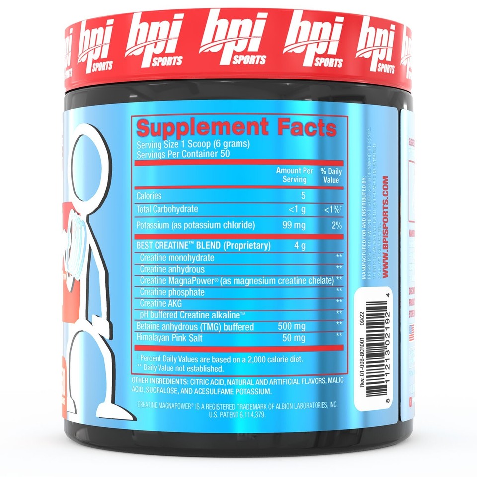 BPI Sports Best Creatine For Muscle Growth Fruit Punch 50 Servings | eBay