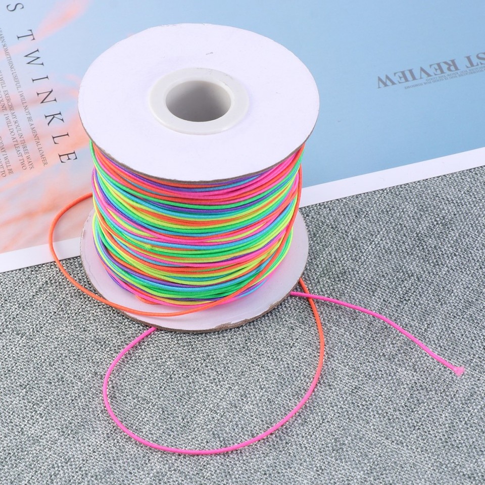 1mm Round Elastic Cord Beading Stretch Thread for Jewelry Making DIY ...