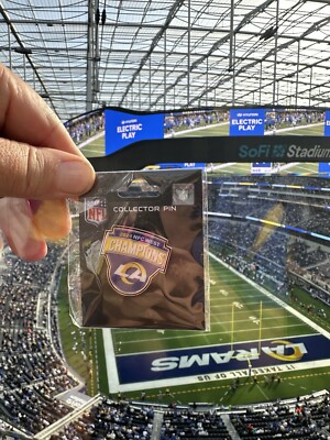 2024 Los Angeles Rams NFC Western Division Champions Lapel Pin SOFI ...
