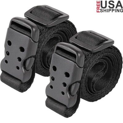 Utility Straps W/ Buckle 40in Adjustable Nylon Straps Heavy Duty 2 Pack ...