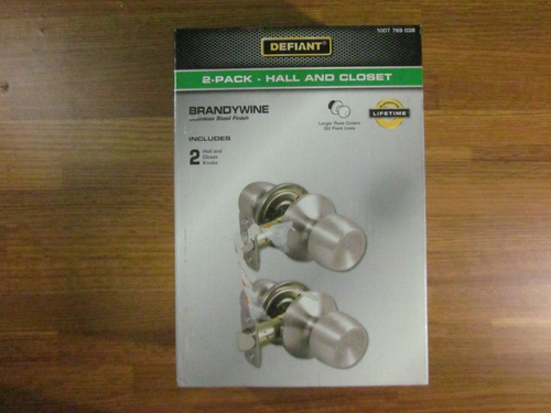 Defiant (2-Pack) Brandywine Stainless Steel Hall/Closet Door Knob for sale online | eBay