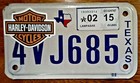 TEXAS Motorcycle License Plate - Authenic of LAMPASAS County - Harley ...