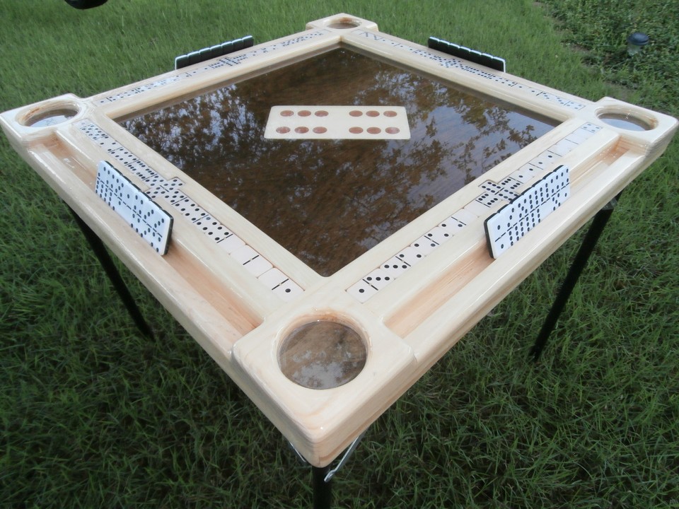 Domino Tables by Art with Beautiful Large Domino Inlay All Hand Crafted ...