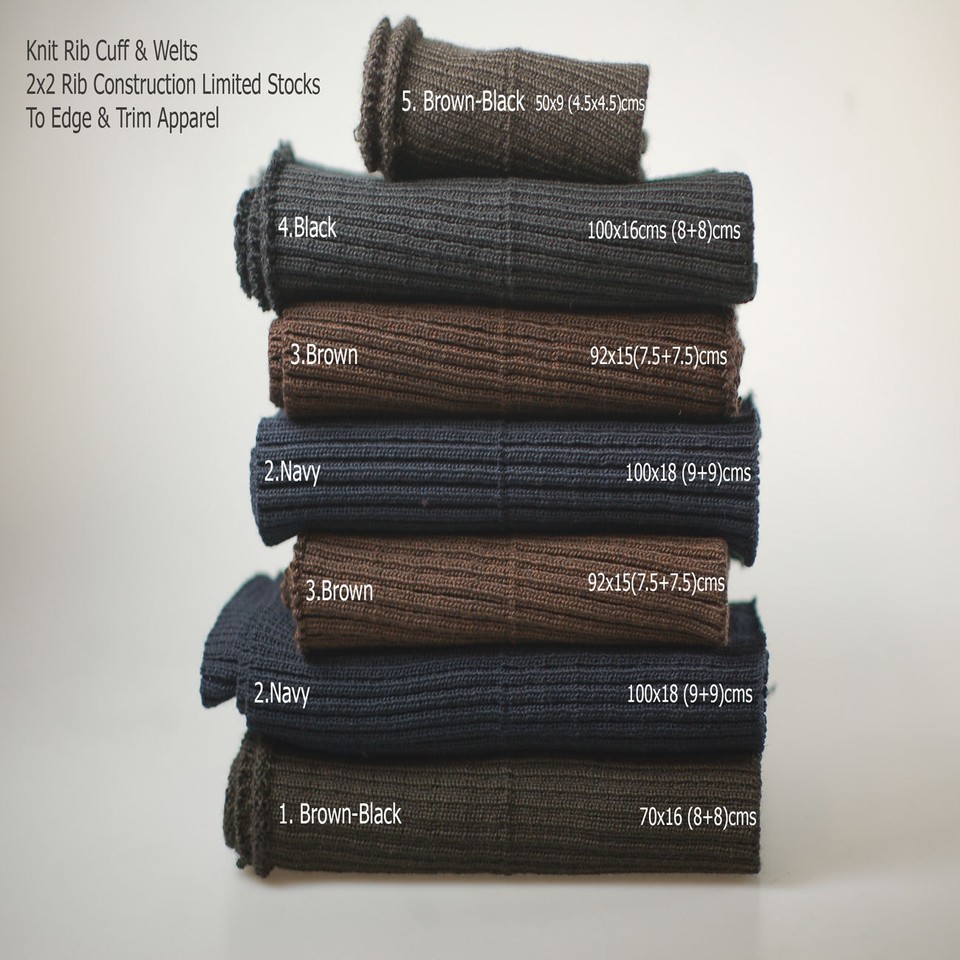 Neotrims Knit Rib Cuff Waistband 2x2 Ribbed Trimming,Bomber Jackets ...